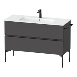 Duravit Waschtischunterschrank boden Sivida 121x59,1x47,7cm, 2 Schub., gra m, Gr. sw (SV46460BD490000)