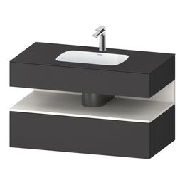 Duravit Einbauwaschtisch-M&ouml;bel-Set Qatego 100x55x60cm, w m/Gr m, Kon-WTU, Nischenb (QA4786084490010)