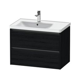 Duravit Waschtischunterschrank Ketho.2 78,4x45,5x54,9cm, f WT m Beck. li, Ei sw (K25285016160000)