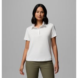 Columbia Damen Poloshirtsea salt, Gr. XL, Obermaterial: 94% Polyester, 6% Elasthan, Shirts, Kurzarm, aus Polyester und Elasthan, sportliche Passform