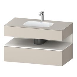 Duravit Einbauwaschtisch-M&ouml;bel-Set Qatego 100x55x60cm, w m/ta m, Kon-WTU, Nischenb (QA4786084910010)