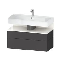Duravit Waschtischunterschrank Qatego 99x47x59cm, w g/Gra m, 1 Kast, 1 Ausz. (QA4395022490000)