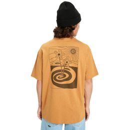 T-Shirt Quiksilver "Cl Skipping Stones", Herren, Gr. L, almond, Obermaterial: 100% Walkfrottier;, Shirts T-Shirt