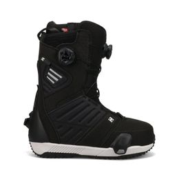 Snowboardboots DC Shoes "Judge Step On" Gr. 9, schwarz-wei&szlig; (schwarz, wei&szlig;), Schuhe, Herren, 9(42), Obermaterial:95.23% Synthetikmaterial, 4.77% Textil;, Snowboardboots