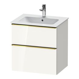 Duravit Waschtischunterschrank D-Neo 61x46,2cm, g pol/w g, 1 Schubk., 1 Ausz. (DE4361034220000)