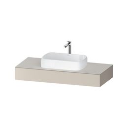 Duravit Konsole Qatego 120x55x17cm, taupe matt, 1 Ausschnitt (QA4802091910000)