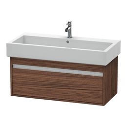 Duravit Waschtischunterschrank Ketho 95x44cm, Nussb dkl., 1 Ausz., wandh&auml;ngend (KT668802121)
