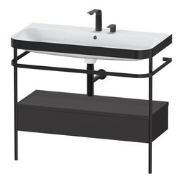 Duravit M&ouml;belwaschtisch-Kombi Happy D.2 Plus 97,5x49cm, 2 HL, gra m, m Konso, 1 Lad (HP4743E8080)