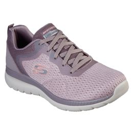 Berufsschuh Skechers "BOUNTIFUL - QUICK PATH", Damen, Gr. 36, lavendel, Lederimitat, Textil, Schuhe Berufsschuh, Freizeitschuh, Halbschuh, Schn&uuml;rschuh mit gepolsterter Innensohle