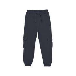 Sweathose Minymo "Sweathose MIPants Sweat", Jungen, Gr. 110, N-Gr, blau (blau nights), Obermaterial: 95% Baumwolle CO. 5% Elasthan EL., Hosen Sweathose