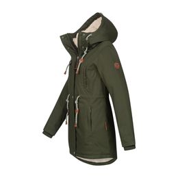 Navahoo Damen Winterjacke "Ireliaa", gr&uuml;n, Gr. XL, Obermaterial: 100% Baumwolle. Innenseite: 100% Polyester. Futter: 100% Polyester, Jacken, mit