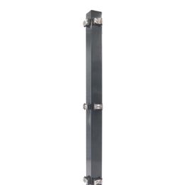 Fa-Bausysteme Eckzaunpfosten Anthrazit Klemmpl&auml;ttchen H&ouml;he: 630 mm