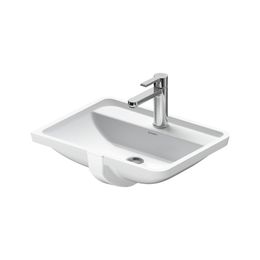 Duravit Einbauwaschtisch Starck 3 49x27cm, EB v unt, m HL, &Uuml;L u. HLB, wei&szlig; (0302490000)