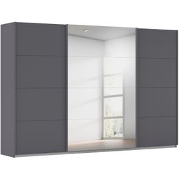 Schwebet&uuml;renschrank OTTO HOME "Kleiderschrank Schrank Schlafzimmerschrank Garderobe AGORDO", grau (graumetallic, griffleisten graumetallic), B:315cm H:210cm T:62cm, Holzwerkstoff, Schr&auml;nke, Schwebet&uuml;renschrank, Top Innenausstattung, in 4 Breiten und 2 H&ouml;hen MADE IN GERMANY