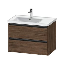 Duravit Waschtischunterschrank Ketho.2 78,4x45,5x54,9cm, f WT m B L, Nussb dkl. (K25285021210000)