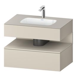 Duravit Einbauwaschtisch-M&ouml;bel-Set Qatego 80x55x60cm, T m, Konsolen-Waschtischunterbau, Nischenb (QA4785083830010)