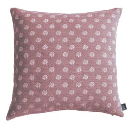 Dekokissen Pad "EDEL, Made in Europe", rosa (rose, gemustert), B:45cm L:45cm, Obermaterial: 64% Baumwolle, 18% Polyacryl, 12% Polyester, 4% Wolle, 2% Viskose, Dekokissen_Sitzkissen_Kissenh&uuml;llen, Kissenbezug ohne F&uuml;llung, Motiv Edelwei&szlig;, 1 St&uuml;ck, 30x50cm & 45x45 cm
