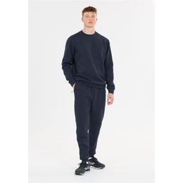 Virtus Herren Sweathose "Taro V2", blau, Gr. M, unifarben, 78% Polyester, 17% Viskose, 5% Elasthan, Hosen, mit praktischen Seitentaschen