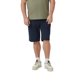 Herren Chinoshorts, blau, Gr. 46, s.Oliver MEN BIG SIZES, unifarben, Web, Obermaterial: 97% Baumwolle, 3% Elasthan, Hosen, mit Taschen