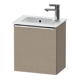 Duravit Waschtischunterschrank D-Neo 41x27,4x44cm, 1 T, Anschl re, chr/Leinen (DE4259R10750000)