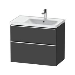 Duravit Waschtischunterschrank D-Neo 78,4x45,2cm, 1 Kast, B re, chr/Grap ma (DE4358010490000)