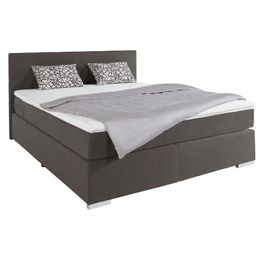 Boxspringbett COTTA "Simba", grau, L:209cm, Komplettbetten, Boxspringbett, wahlweise mit oder ohne Matratze und Topper bestellbar
