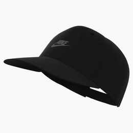 Baseball Cap Nike Sportswear "U NK CLUB CAP U CB FUT WSH L", Damen, Gr. M, schwarz, schwarz, Obermaterial: 100% Baumwolle, Caps Baseball Cap, verstellbarer Metallschiebeverschluss, aus Baumwoll-Twill