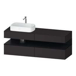 Duravit Waschtischunterschrank Qatego 160x55x60cm, E sw/gra m, Pl, B l, B (QA4777016800010)