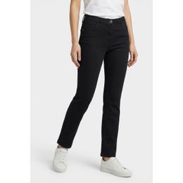 KjBRAND Damen 5-Pocket-Hose "Fanni Frame", schwarz, Gr. 46, unifarben, Web, Obermaterial: 71% Baumwolle, 25% Polyester, 4% Elasthan, Hosen, mit