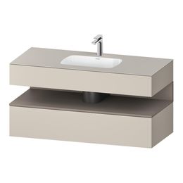 Duravit Einbauwaschtisch-M&ouml;bel-Set Qatego 120x55x60cm, bas. m/tau ma, Konsolen-Waschtischunterbau (QA4787043910000)