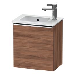 Duravit Waschtischunterschrank D-Neo 41x27,4x44cm, 1 T, An re, chr/Nussb Nat (DE4259R10790000)