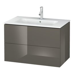 Duravit Waschtischunterschrank L-Cube 82x48,1cm, flan. Gr hgl, 2 Schub., wandh&auml;ngend (LC624108989)