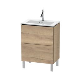 Duravit Waschtischunterschrank Compact L-Cube 62x39,1cm, Ei marm., 2 Ausz&uuml;ge, stehend (LC667305555)