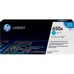 HP Tonerpatrone "HP original Toner 650A Farben B/Y/M/C", blau (cyan), Tonerpatronen, Tonerpatrone
