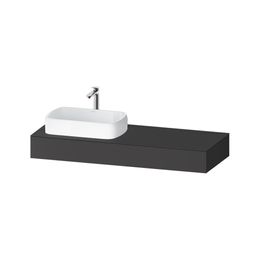 Duravit Konsole Qatego 140x55x17cm, gra ma, 1 Ausschn, Beck. li (QA4803049490000)