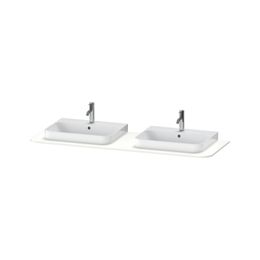 Duravit Waschtisch-Konsole Happy D.2 Plus 160x55cm, m 2 Ausschnitt., we seidenmatt (HP032HB3636)