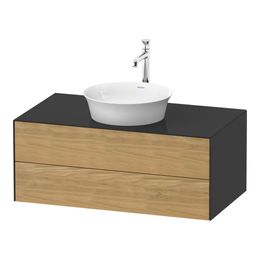 Duravit Waschtischunterschrank White Tulip 100x55cm, E N m/gra g, 2 La, 1 Pl, wandh&auml;ngend (WT49860H5H1)