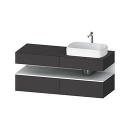 Duravit Waschtischunterschrank Qatego 140x55x60cm, w m/Gr m, Pl, Beck. re (QA4766018490000)