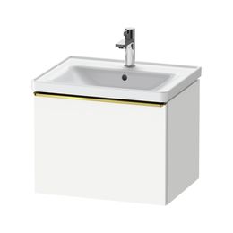 Duravit Waschtischunterschrank D-Neo 58,4x45,2x44cm, 1 A, wd, gol pol/wei&szlig; ma (DE4249034180000)