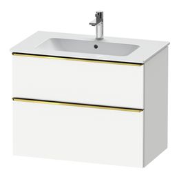 Duravit Waschtischunterschrank D-Neo 81x46,2cm, g pol/w m, 1 Schubk., 1 Ausz. (DE4362034180000)