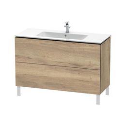 Duravit Waschtischunterschrank L-Cube 122x48,1cm, Ei marm., 2 Ausz&uuml;ge, stehend (LC662805555)