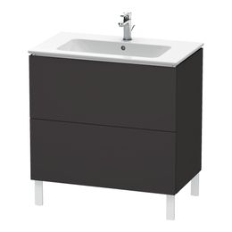 Duravit Waschtischunterschrank L-Cube 82x48,1cm, graph matt, 2 Ausz., stehend (LC662608080)