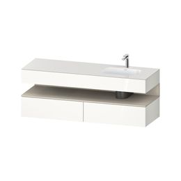 Duravit Einbauwaschtisch-M&ouml;bel-Set Qatego 160x50x60cm, Kon-WTU, B, B r, T m/we hgl (QA4796083220010)