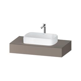 Duravit Konsole Qatego 100x55x17cm, Basalt matt, 1 Ausschnitt (QA4801043430000)