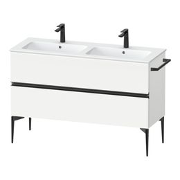 Duravit Waschtischunterschrank boden Sivida 128x59,1x47,7cm, 2 Schub., w ma, Gr. sw (SV46470BD180000)