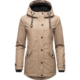 Regenjacke Navahoo "Regenjacke Lindraa", Damen, Gr. 3XL, grau (taupe), Obermaterial: 60% PVC PVC. 30% Polyester PES. 10% Polyurethan PU. Obermaterial: Futter: 100% Polyester PES. 100% Polyester PES., Jacken Regenjacke