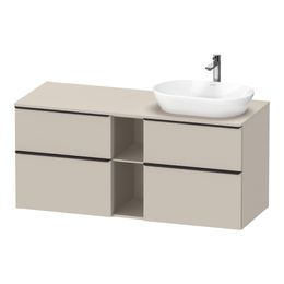 Duravit Waschtischunterschrank D-Neo 140x55cm, 2 SBK, 2 A, B R, sw/Taup ma (DE4970RBD910000)