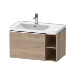 Duravit Waschtischunterschrank D-Neo 78,4x45,2cm, 1 A, B li, chr/Eiche marm. (DE4258010550000)