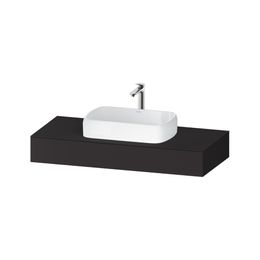 Duravit Konsole Qatego 120x55x17cm, graph matt, 1 Ausschnitt (QA4802080800000)