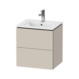 Duravit Waschtischunterschrank Compact L-Cube 52x42,1x55cm, 2 Schubk., wandh&auml;ngend, Tau matt (LC621809191)